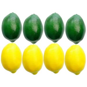 Abaodam 16 Pcs Artificial Lemon Home Accents Decor Faux Lemons Tablescape Decor Simulation Decoration for Home Window Decor False Lemon Prop Imitation Lemon Adornment Lifelike Fruits Model