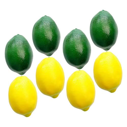 Abaodam 16 Pcs Artificial Lemon Home Accents Decor Faux Lemons Tablescape Decor Simulation Decoration for Home Window Decor False Lemon Prop Imitation Lemon Adornment Lifelike Fruits Model