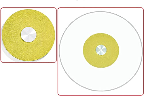 Round glass turntable Lazy Susan Turntable 360° Smooth rotating Tray Turning Table Serving Plate (Color : Transparent, Size : 90cm/35.4in)