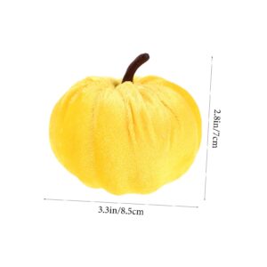 Abaodam 18 Pcs Fabric Pumpkin Ornament Fall Tiered Tray Decorations Mini Foam Pumpkins Pumpkin Table Centerpieces Small Foam Pumpkins Artificial Orange Pumpkins Flannel Christmas Fake