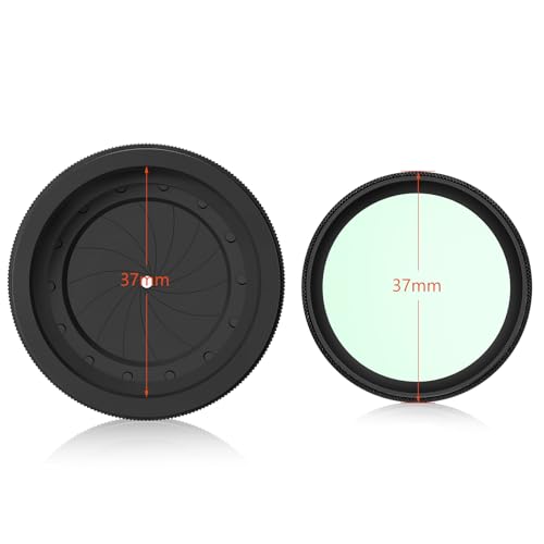 Adjustable Iris Aperture Diaphragm Filter Pack M30 to M37 Iris Aperture Diaphragm Adapter Optical Diaphragm 1.5-26mm Lens Module Adapter Ring PVS-14 PVS 14 Optics