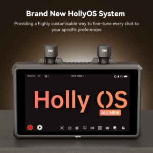 Hollyland Mars M1 Enhanced Wireless Transmitter & Receiver & Monitor, 3-in-1, SDI/HDMI Wireless Video Transmission System with 450ft (150m) Los Range and 0.08s Ultra-Low Latency, Solo Kit