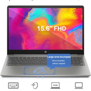 hp 2023 Newest Chromebook Laptop for Student & Business, 15.6" FHD IPS Display, 8GB LPDDR5 RAM, 128GB UFS, 8-Core Intel i3 N305, Intel UHD Graphics, Fast Charge, Long Battery Life, WiFi, Chrome OS