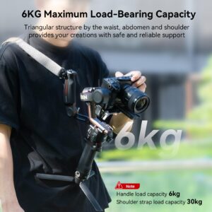 SmallRig Adjustable Sling Handgrip Gimbal Sling Handle w/Shoulder Strap for DJI RS 3 / RS 3 Pro/RS 2 Stabilizer, Ergonomic Grip for Low Angle Shots - 4383