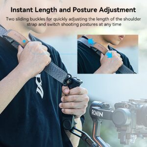 SmallRig Adjustable Sling Handgrip Gimbal Sling Handle w/Shoulder Strap for DJI RS 3 / RS 3 Pro/RS 2 Stabilizer, Ergonomic Grip for Low Angle Shots - 4383