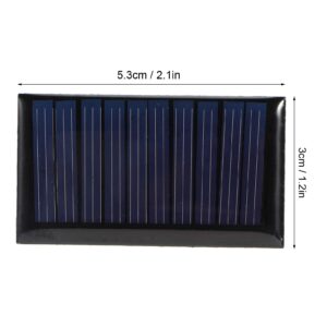 8PCS Mini Portable Solar Panel Cells - 5V 30MA Polycrystalline Silicon Charger Epoxy Plates DIY Toy Materials - Mini Solar Epoxy Charger Panels