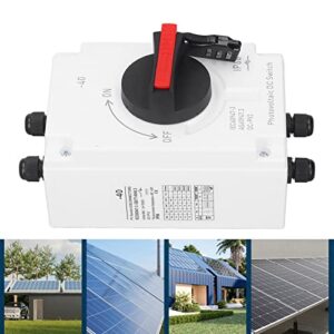 Photovoltaic DC Switch 32A 4P PV DC Isolator Switch IP66 Waterproof PV DC Changeover Switch for RVs Ship Power Systems