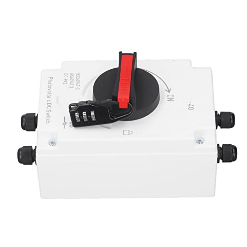 Photovoltaic DC Switch 32A 4P PV DC Isolator Switch IP66 Waterproof PV DC Changeover Switch for RVs Ship Power Systems