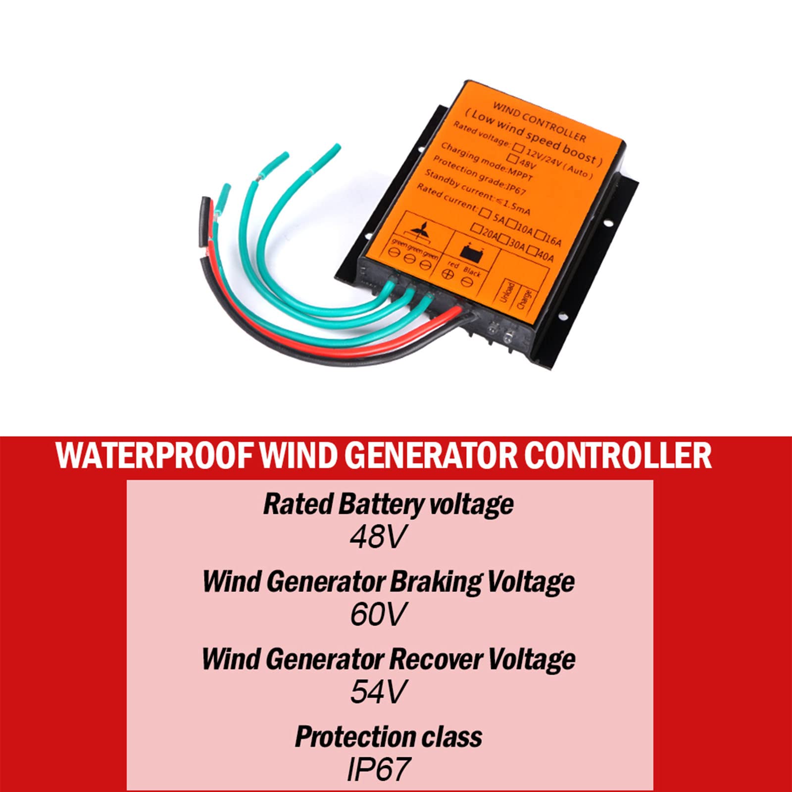 100W-3000W MPPT Wind Turbine Charge Controller, 12V 24V AUTO 48V Water Proof Regulator for Small Windmill Generator,220v