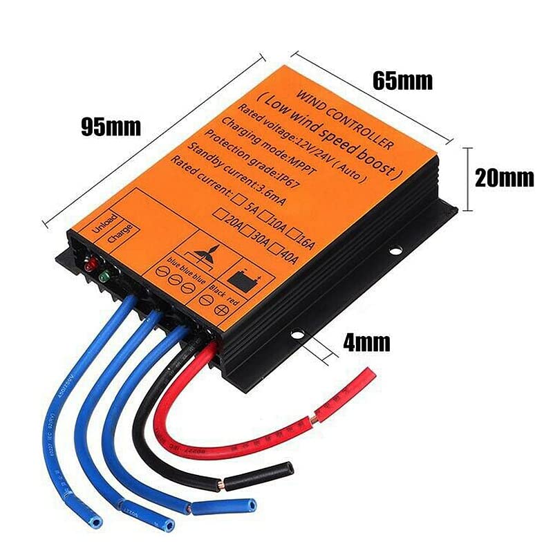 100W-3000W MPPT Wind Turbine Charge Controller, 12V 24V AUTO 48V Water Proof Regulator for Small Windmill Generator,220v