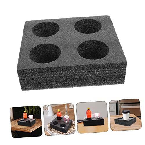 3pcs Knitted Cotton Cup Holder Beverage Takeout Tray Milk Tea Holders Holders Coffee Cup Rack Beverage Packing Rack Outdoor Epe Foam Composite Pearl re-usable