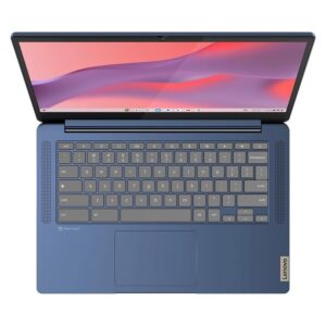 Lenovo 2023 Newest Ideapad Slim 3, 14" (1920 x 1080) FHD Touchscreen Chromebook Slim Thin Laptop, 8-Core MediaTek Kompanio 520, 4GB RAM, 64GB eMMC, WiFi 6, Chrome OS, Abyss Blue, EAT 64GB Micro SD