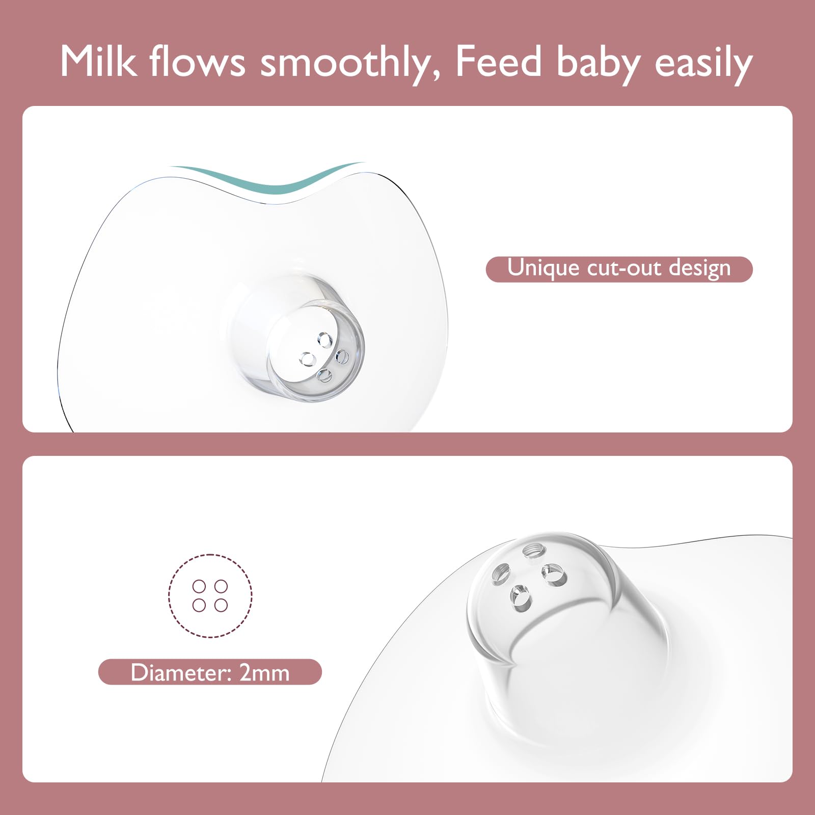 Momcozy Contact Nipple Shields, Include Carry Case (24mm) & Momcozy 100% Natural Nipple Cream