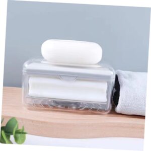 SWOOMEY Box soap Box Travel Laundry soap Plastic Container soap Travel Container Dispenser Container Lip Gloss Container soap bar Holder bar soap foaming soap Dispenser Portable pp Makeup