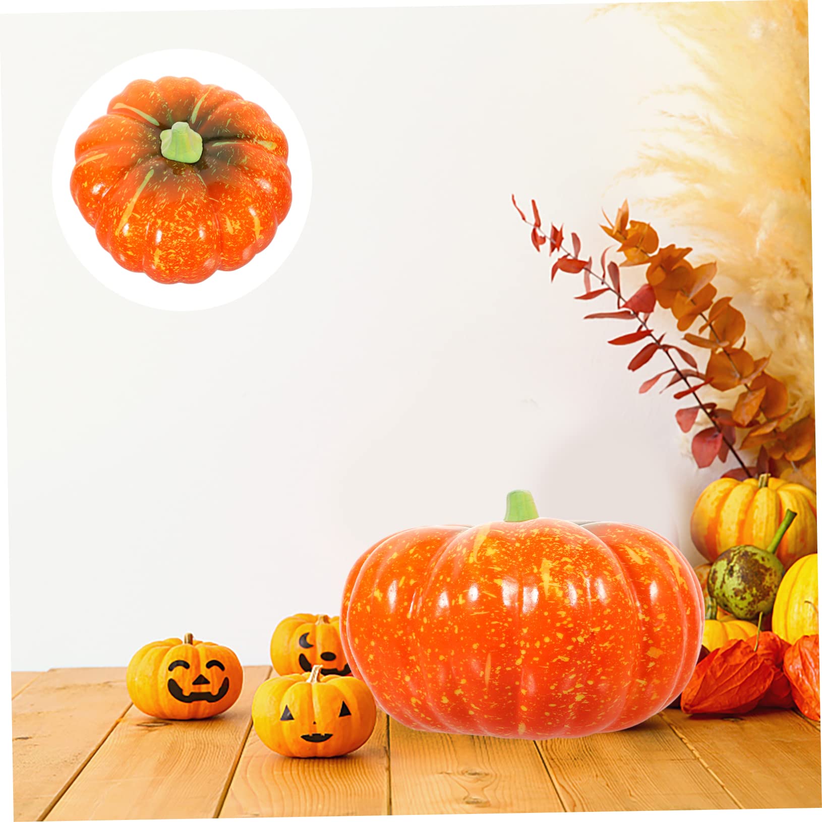 ABOOFAN Simulation Pumpkin Ornaments Foams Pumpkins Pumpkin Model Halloween Decoration Decorative Pumpkin Halloween Party Decor Simulated Pumpkin Decor Pumpkin Prop Artificial Fake Pumpkin