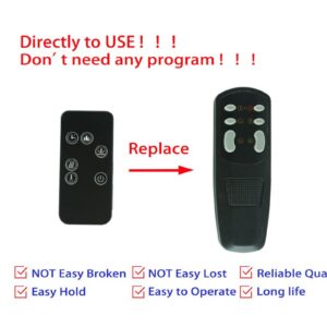 Remote Control for Northwest 80-421S WS-G-01 WM50B WM-50B-W 80-WSG02 80-WSG02-WH 80-WSG02-NH WS-G-02 M022007 M021005 Wall Mounted Electric Fireplace Heater