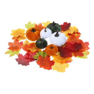 ifundom 1 set flannel foam pumpkin home decor fall decorations for home thanksgiving pumpkin ornament thanksgiving decor artificial foams pumpkins fall prop assorted supplies plush