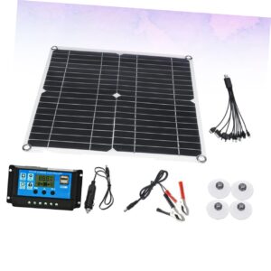 Hemobllo 1 Set Solar Panel Battery Maintainer Solar Battery Maintainer Alligator Clip Adapter Mono Solar Panel Crystalline Solar Panel Solar Power Bank USB Controller Charge V5 Components