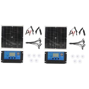 2 sets solar panel controller set usb batteries usb a charger auto battery crystalline solar panel mono solar panel solar cell panel with controller eva solar charger car v5