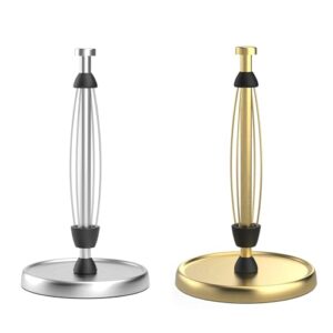 swaitee paper towel holder countertop, stainless steel gold paper towel holder