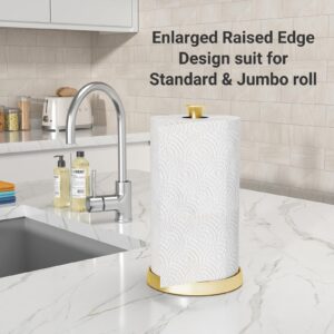 Swaitee Paper Towel Holder Under Cabinet, One Hand Tear Wall Mount Paper Towel Holder