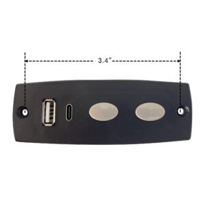 2 Button 5 Pin Hand Control with USB Type A and C Port Replacement for Electric Sofa Power Recliner