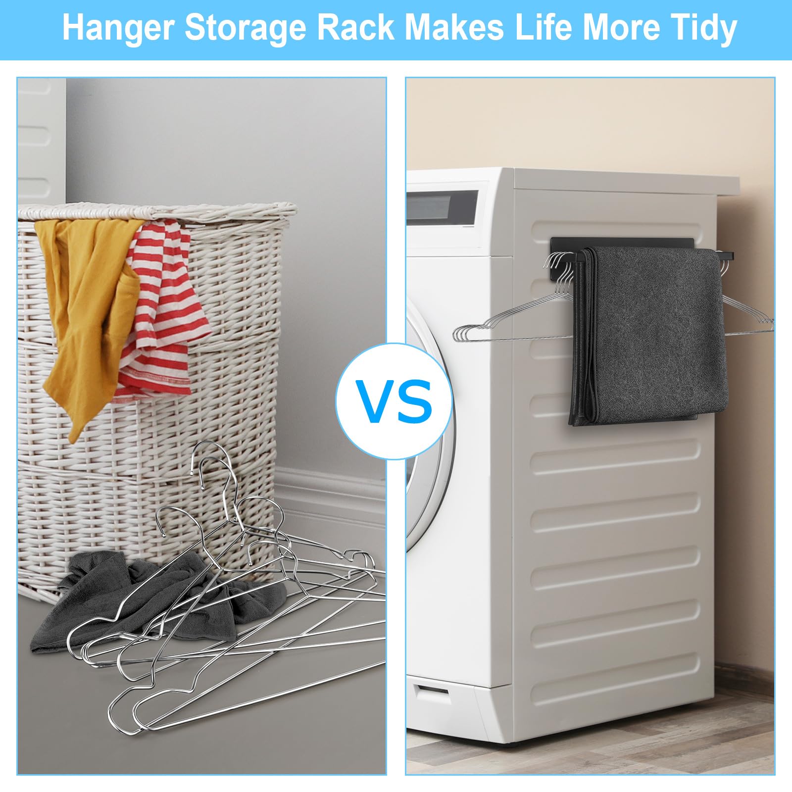 Magnetic Paper Towel Holder for Fridge, Toilet Paper Roll Holder Magnetic Paper Towel Rack Wall Mount and Hanger Organizer Magnetic Hanger Holder for Washing Machine Laundry Room Organization