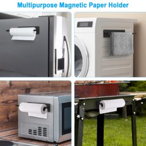 Magnetic Paper Towel Holder for Fridge, Toilet Paper Roll Holder Magnetic Paper Towel Rack Wall Mount and Hanger Organizer Magnetic Hanger Holder for Washing Machine Laundry Room Organization