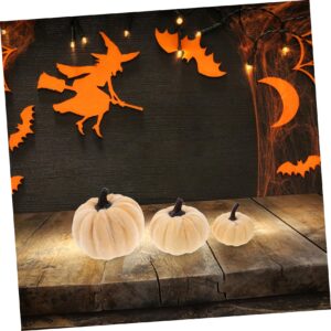 HOMSFOU 6pcs Pumpkin Pumpkin Prop Cloth Artificial Supplies Model Wrapped Venue Setting Props Decorations Halloween Decorations Halloween Pumpkin Ornament