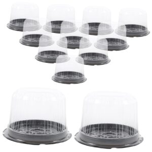 magiclulu 80 pcs packing box cake box cheese cakes cheesecakes cheesecake carrier single cake holders muffin foam cooler cupcake takeout container mini cakes chiffon individual round plastic