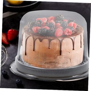 MAGICLULU 60 Pcs Packing Box Cake Box Cake Transporter Clear Muffin Single Container Foam Cooler Single Cake Holders Cake Container with Lid Cheese Cakes Pastry Individual Salad Plastic