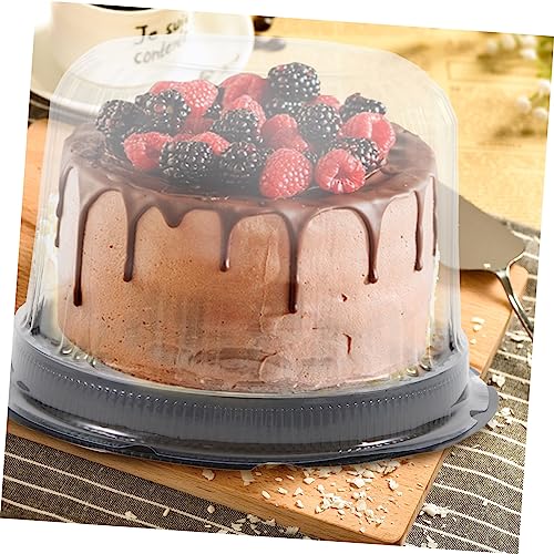 MAGICLULU 60 Pcs Packing Box Cake Box Cake Transporter Clear Muffin Single Container Foam Cooler Single Cake Holders Cake Container with Lid Cheese Cakes Pastry Individual Salad Plastic