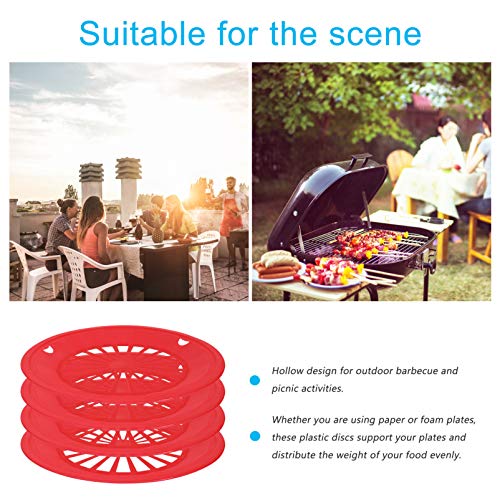 60 Pcs Grill Plate Easter Paper Plates Paper Plates Bulk Dinner Plate Glad for Kids Paper Plates Plate Holder Cake Plates Disposable Durable Plastic Support Commercial re-usable