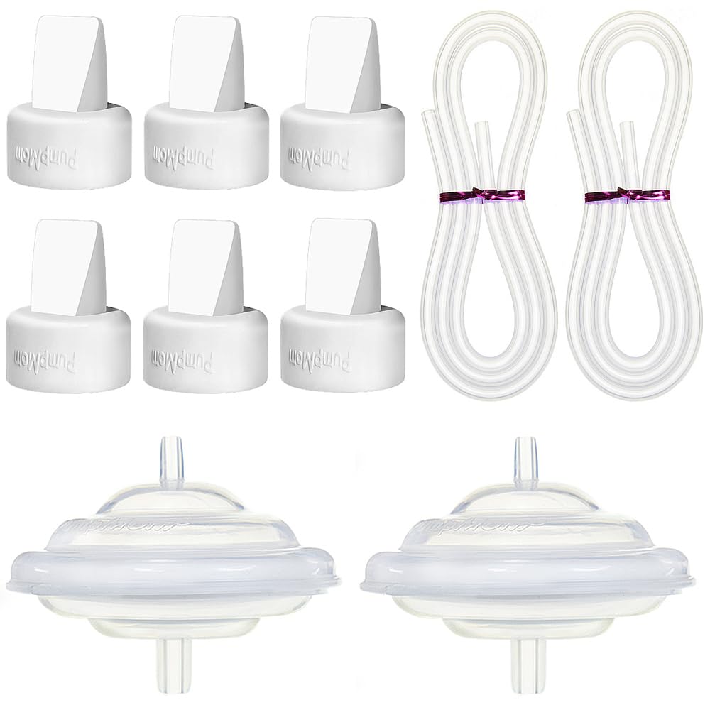 PumpMom Tubing Duckbill Valves and Backflow Protector for Spectra, Replacement Pump Parts for Spectra S1 S2 9 Plus and Motif Pump Accessories