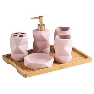 soap dispenser hand soap dispenser 6 piece stunning bathroom accessories set geometric design ceramics tumbler dispenser soap dish cups toothbrush holder and tray manual soap dispenser soap dispenser