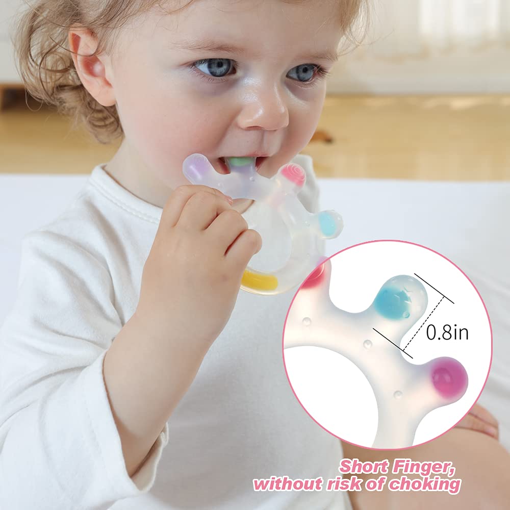 Haakaa Baby Feeder & Dinky Digits Palm Teether Combo