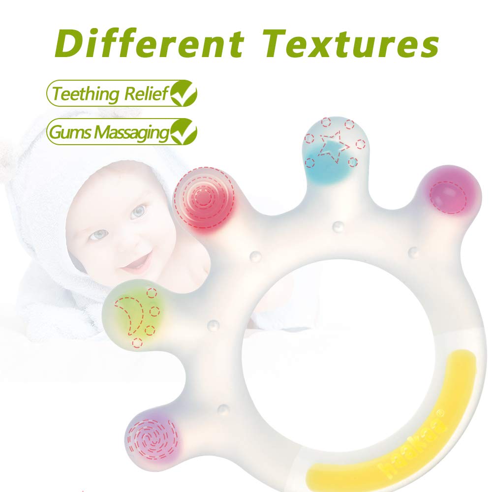 Haakaa Baby Feeder & Dinky Digits Palm Teether Combo