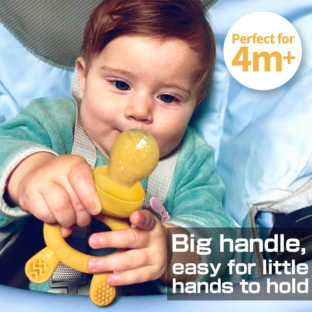 Haakaa Baby Feeder & Dinky Digits Palm Teether Combo