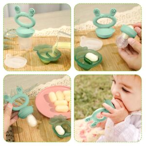 Haakaa Baby Feeder & Dinky Digits Palm Teether Combo