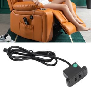 Couch, Recliner Chair with Dual USB Port 5V 2A for Desktop Sofa Bedside Furniture (Black)