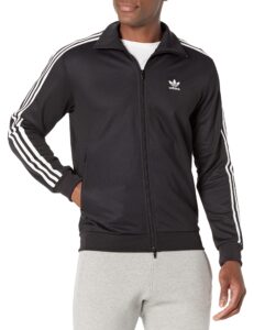 adidas originals men's beckenbauer track top, black, medium