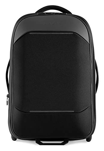 NOMATIC Navigator Carry-On 37L w/ 8L Built-In Expansion - Anti-Theft Carry-On for Airplane Travel - Premium Hardshell Roller Luggage, 17" Laptop Compartment, Black