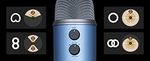 Blue Yeti USB Microphone for PC & Mac, Gaming, Podcast and Streaming Microphone, 10 Year Anniversary Edition with Custom Finish & Multiple Pickup Patterns