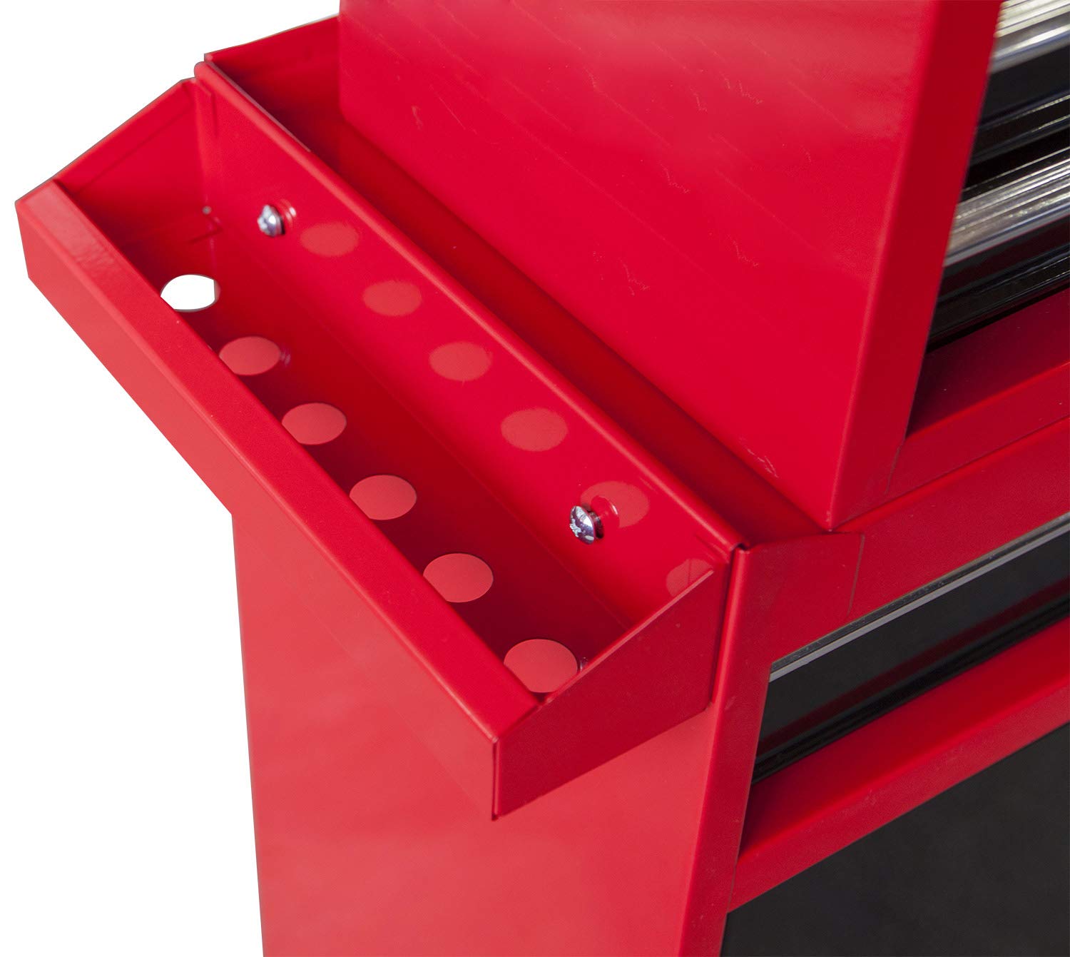 BIG RED ATBT1204R-RB Torin Rolling Garage Workshop Tool Organizer: Detachable 4 Drawer Tool Chest with Large Storage Cabinet and Adjustable Shelf, Red/Black