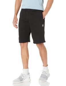 adidas originals men's trefoil essentials shorts, black, medium