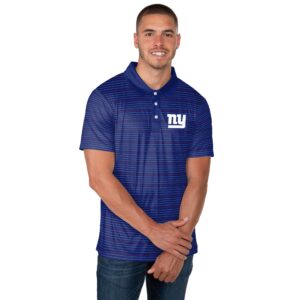 foco new york giants nfl mens striped polyester polo - l