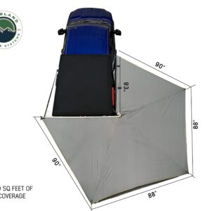 Nomadic 270 LT Awning - Passenger Side - Dark Gray Cover with Black Cover Universal