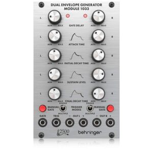 behringer dual envelope generator module 1033 legendary 2500 series analog envelope generator module for eurorack