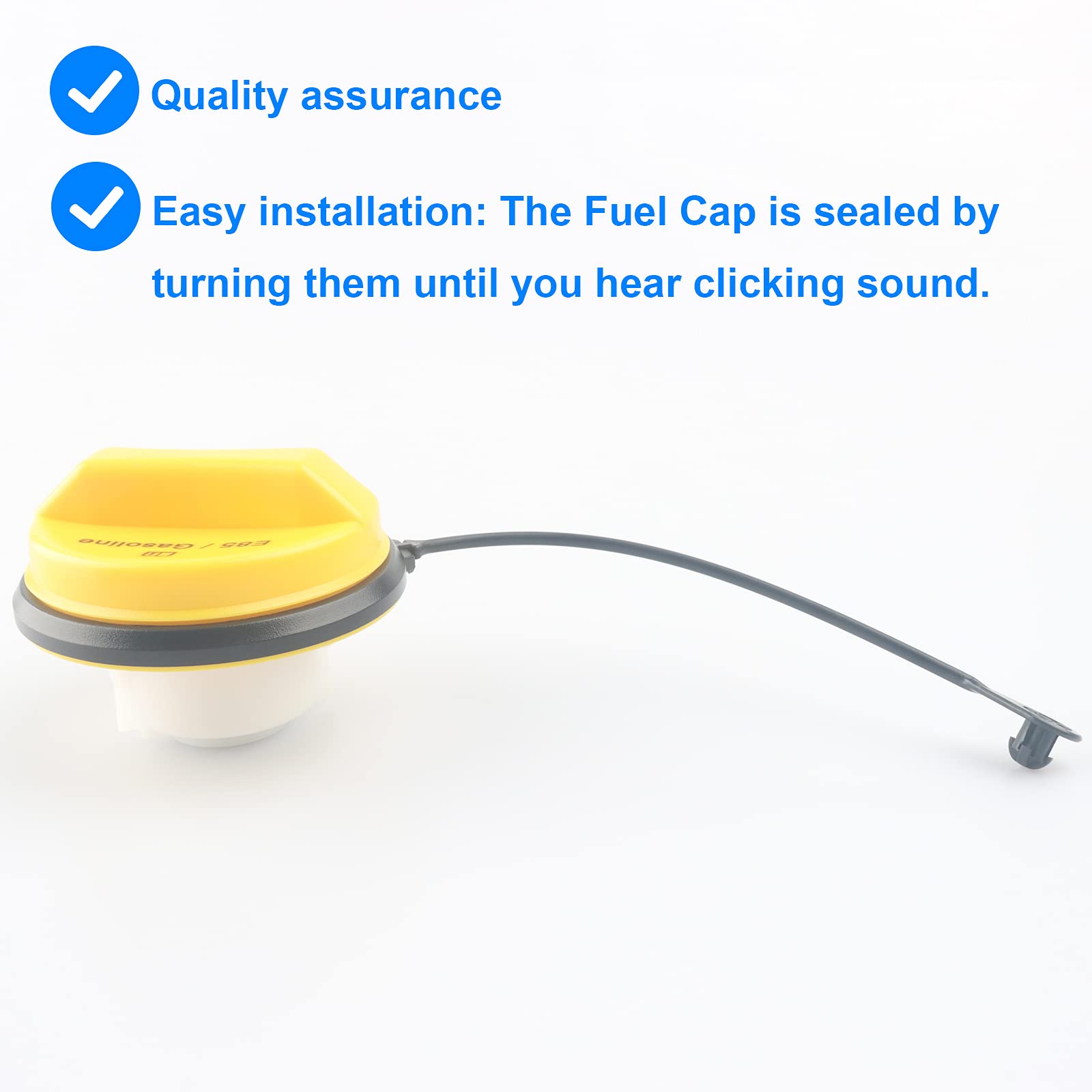 E85 Gas Cap, Flex Fuel Cap Replace GT294, 15896222 Compatible with Chevy - 2013-2015 Captiva Sport, 2009-2011 HHR, 2007-2013 Impala, 2014-2016 Impala Limited, 2009-2012 Malibu, 2009-2010 Pontiac G6