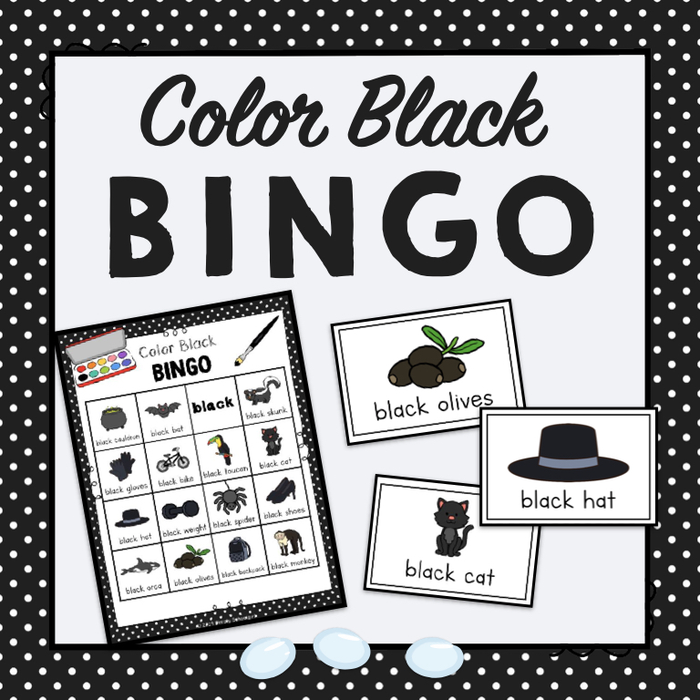 Color Black Bingo Game